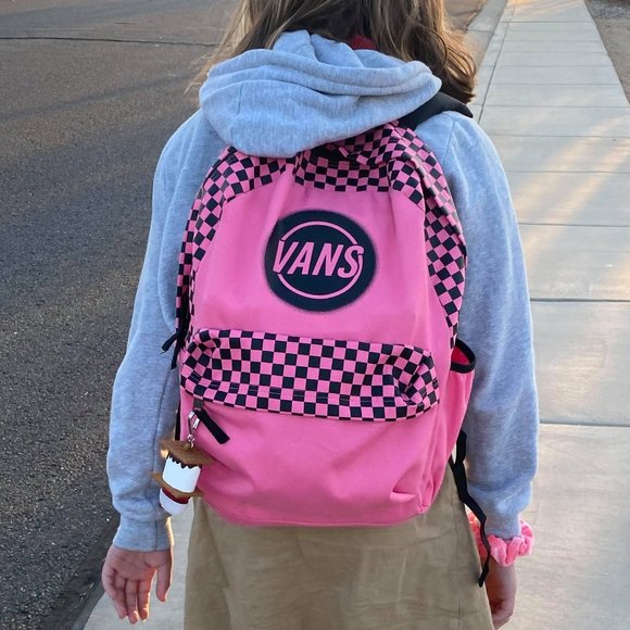 Vans | Bags | Vans Realm Taper Off Azalea Pink Backpack | Poshmark